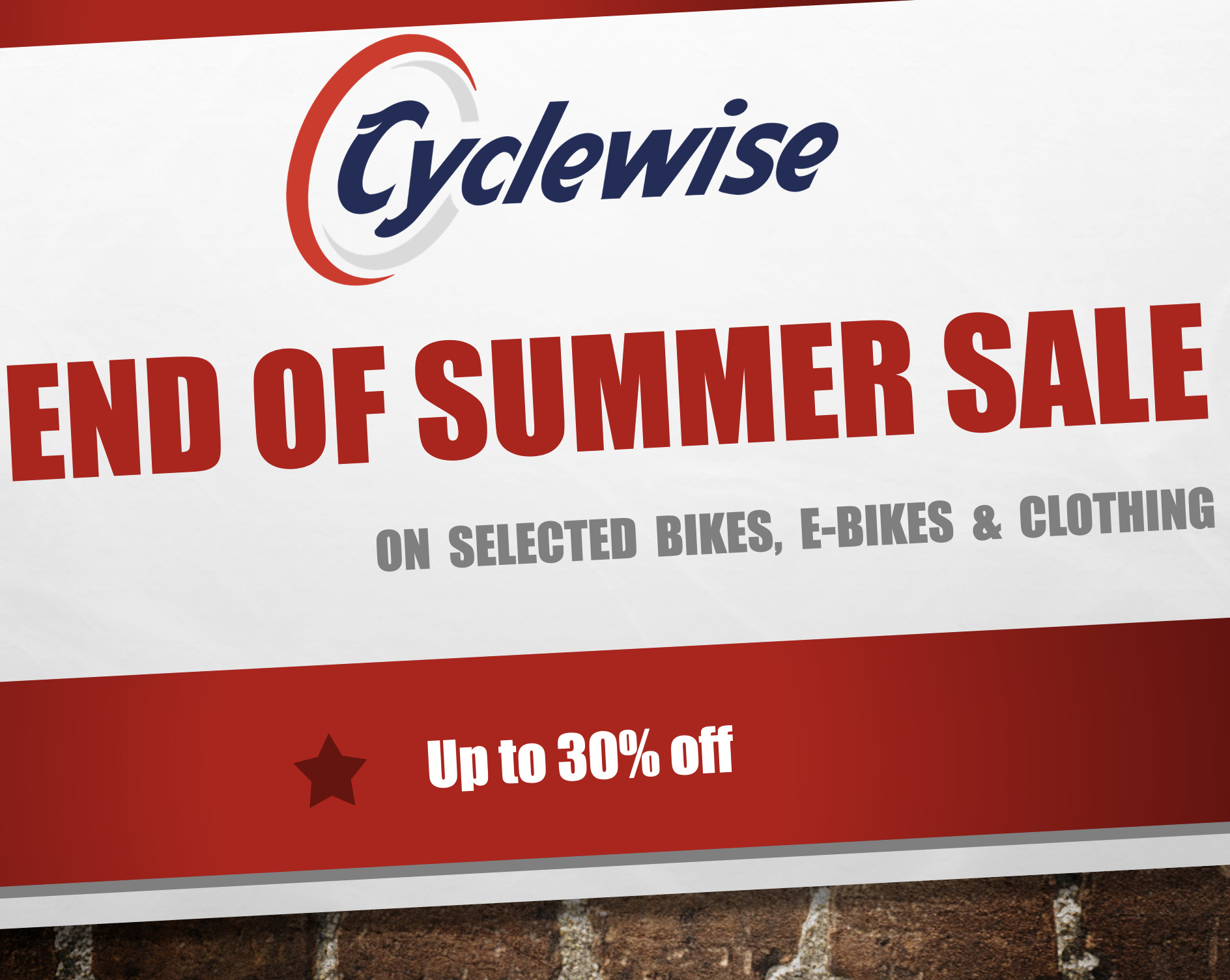 End Of Summer Sale - Bikes, E-bikes & Clothing - Cyclewise